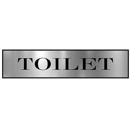 Customized Toilet sign Board For Restroom Toilet Washroom With Gold ...