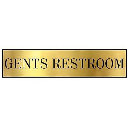 Sign Restroom Toilet Washroom ABS Plastic Self Adhesive Signboard ...