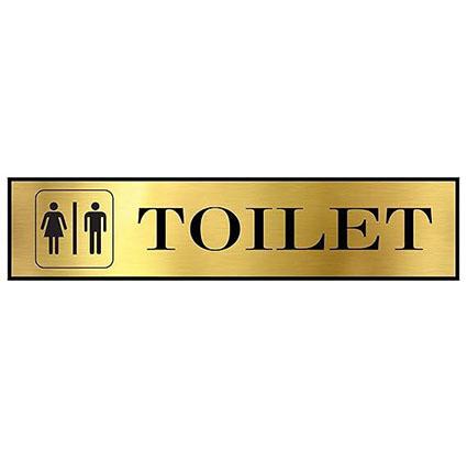 Gugan's Sign Restroom Toilet Washroom Self Adhesive Signboard Signage ...