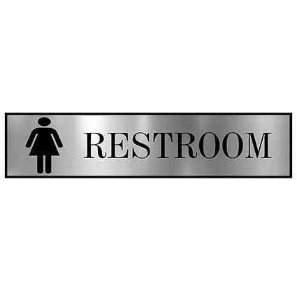 Lady Sign Restroom Toilet Washroom Self Adhesive Signboard Signage for ...